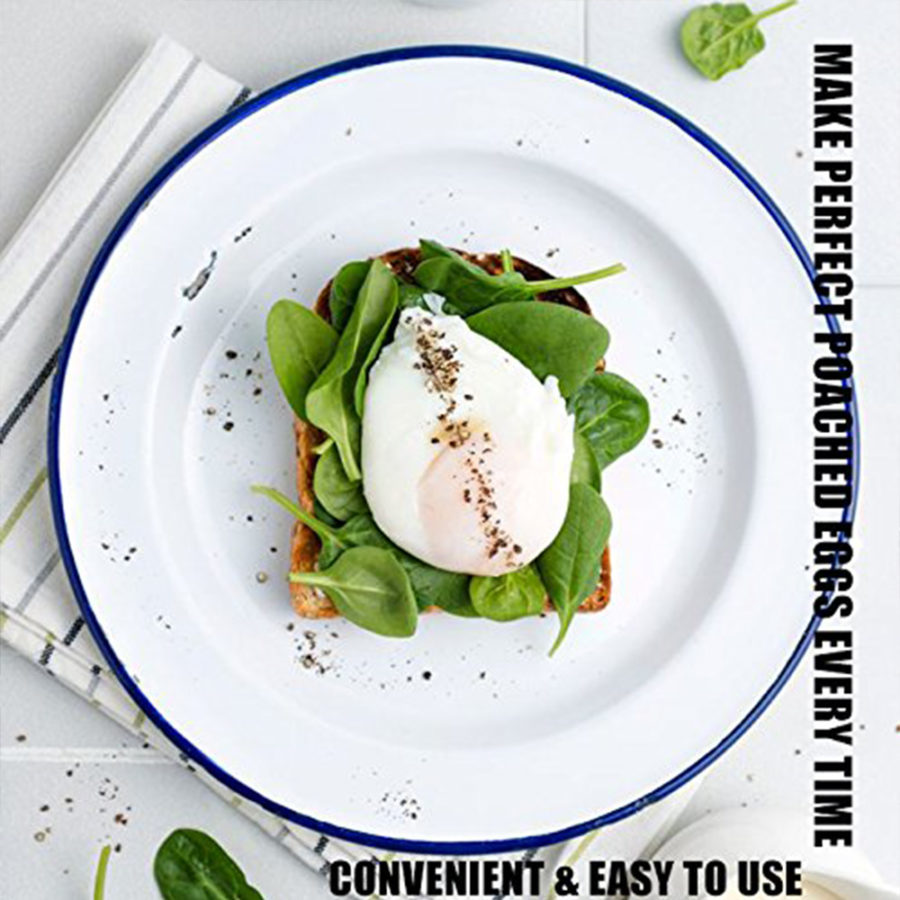 Silicone Egg Poacher Cups – 6 Pack BPA Free Poaching Pods – Microwave ...