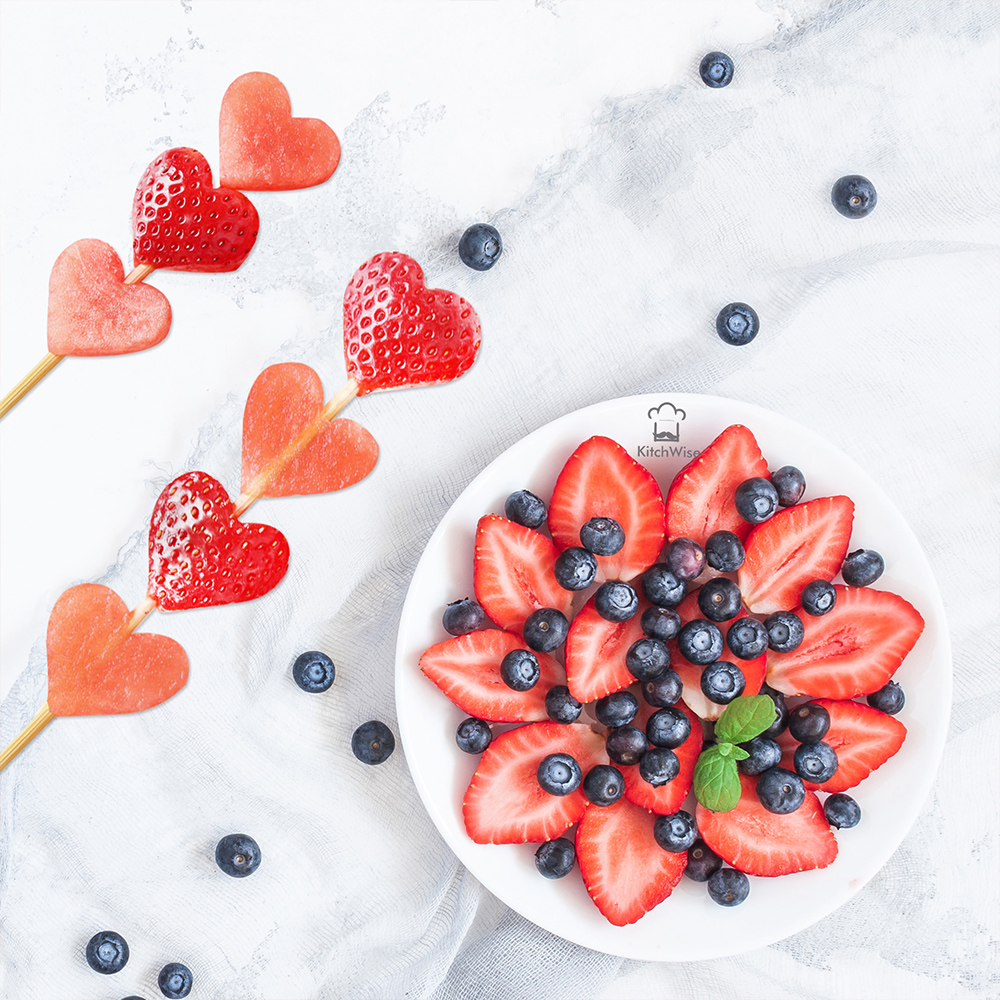 Kitchwise Vegetable Fruit Cutters Shapes Set 12pcs, Mini Cookie Cutters ...